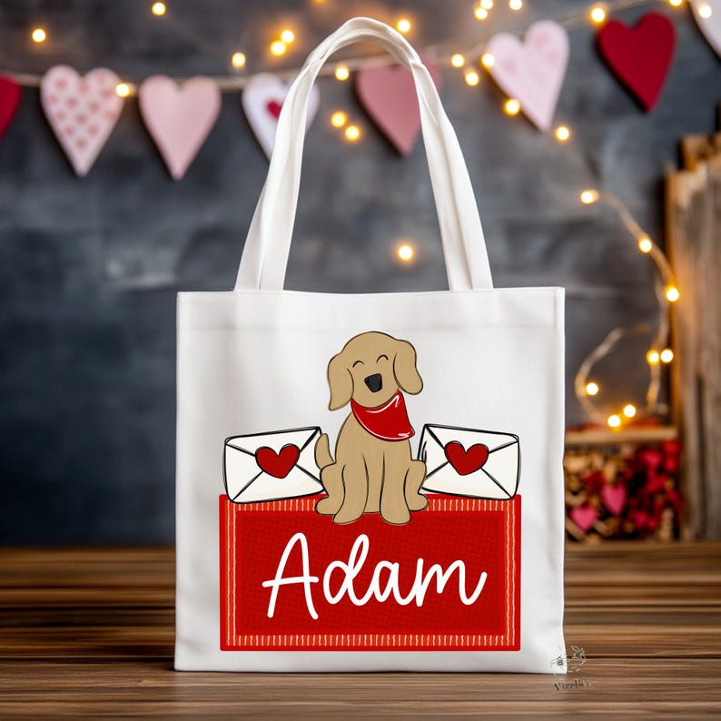 Personalized Valentines Day Gift Bags, Kids Goodie Bags, Custom Name ...