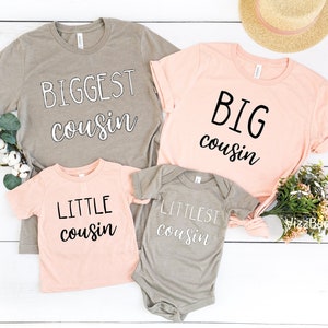Cousin Crew Shirt, Big Cousin Shirt ,biggest Cousin Shirt, Little Littlest Cousin Shirt, Family ...