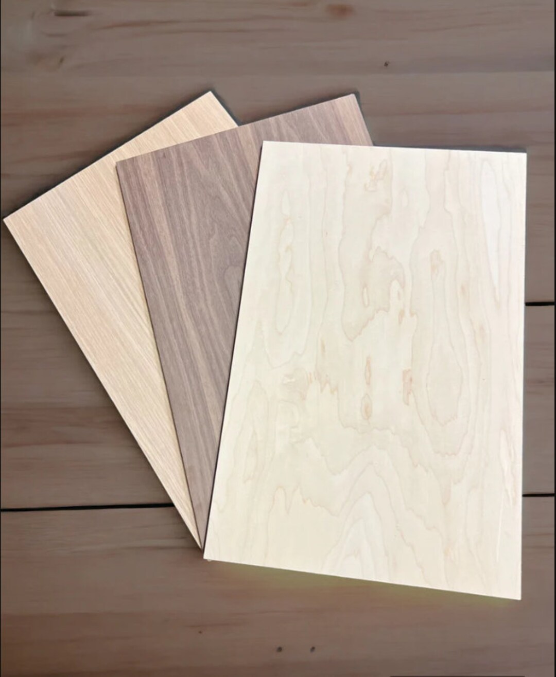Variety Pack 1/4 Walnut, Maple, White Oak Veneer MDF Core Plywood for ...