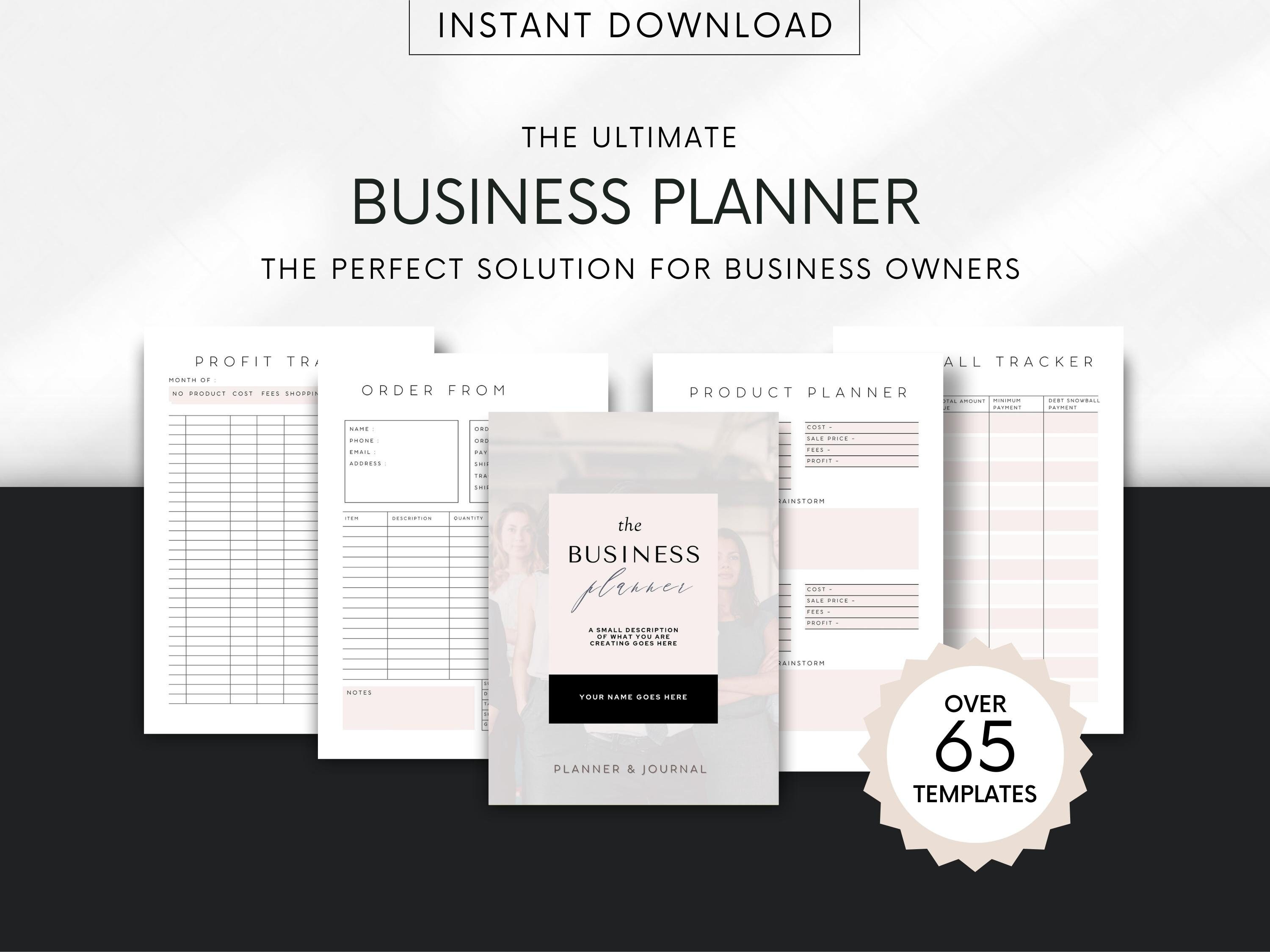 Business Planner | Canva Template | Editable on Canva - Etsy