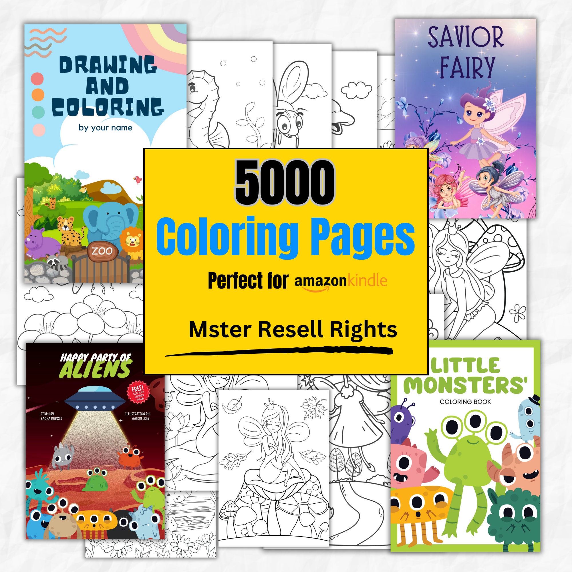 5000 Coloring Pages With Mater Resell Rights | Coloring Pages | Amazon ...