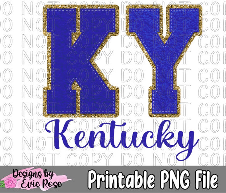 KY Patch Letters PNG Download - Etsy