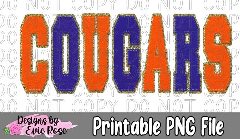 Cougars PNG Digital Download - Etsy
