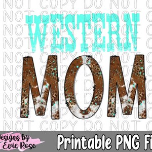 Western Mom PNG Digital Download - Etsy