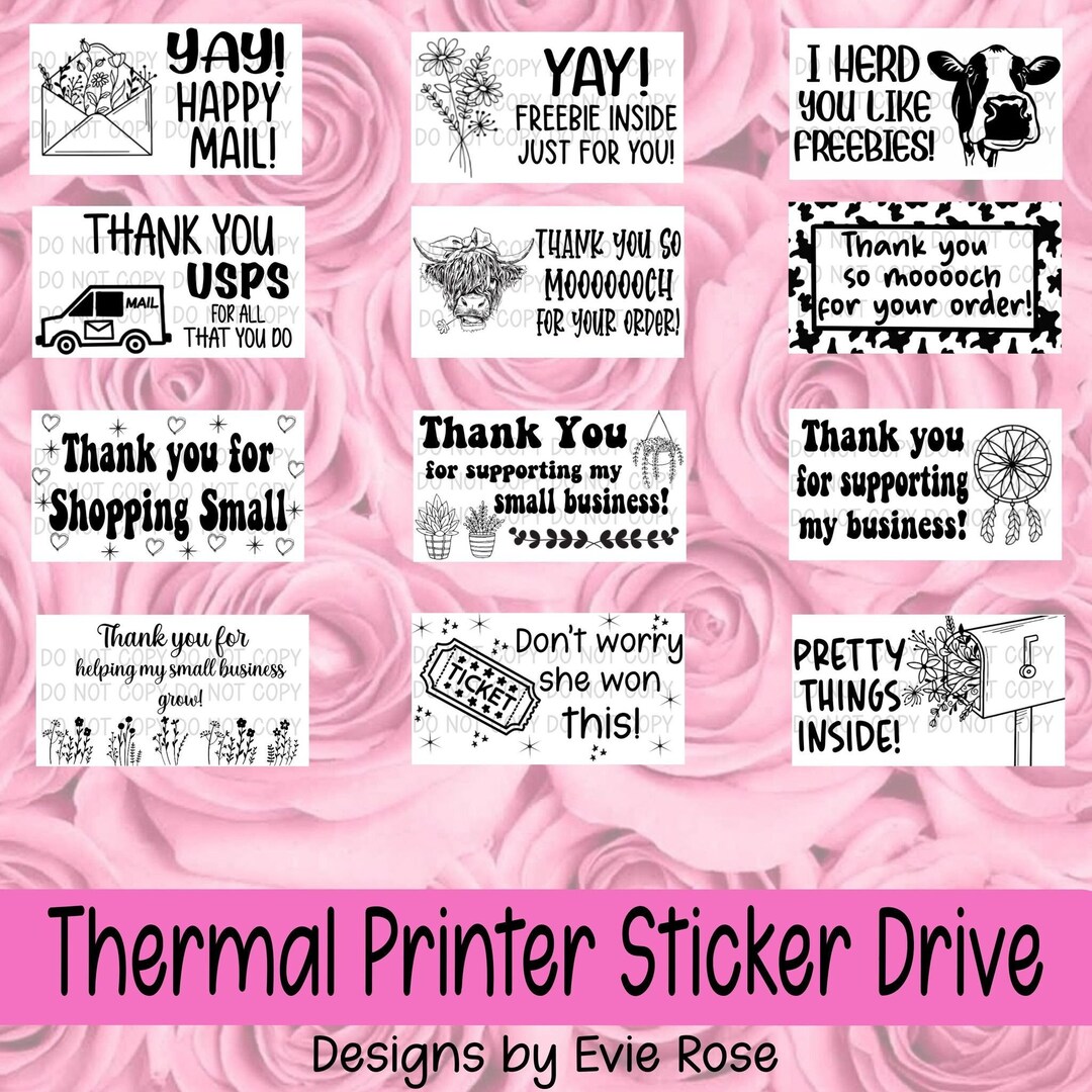 Thermal Sticker Drive - Dropbox - Lifetime Access - Etsy
