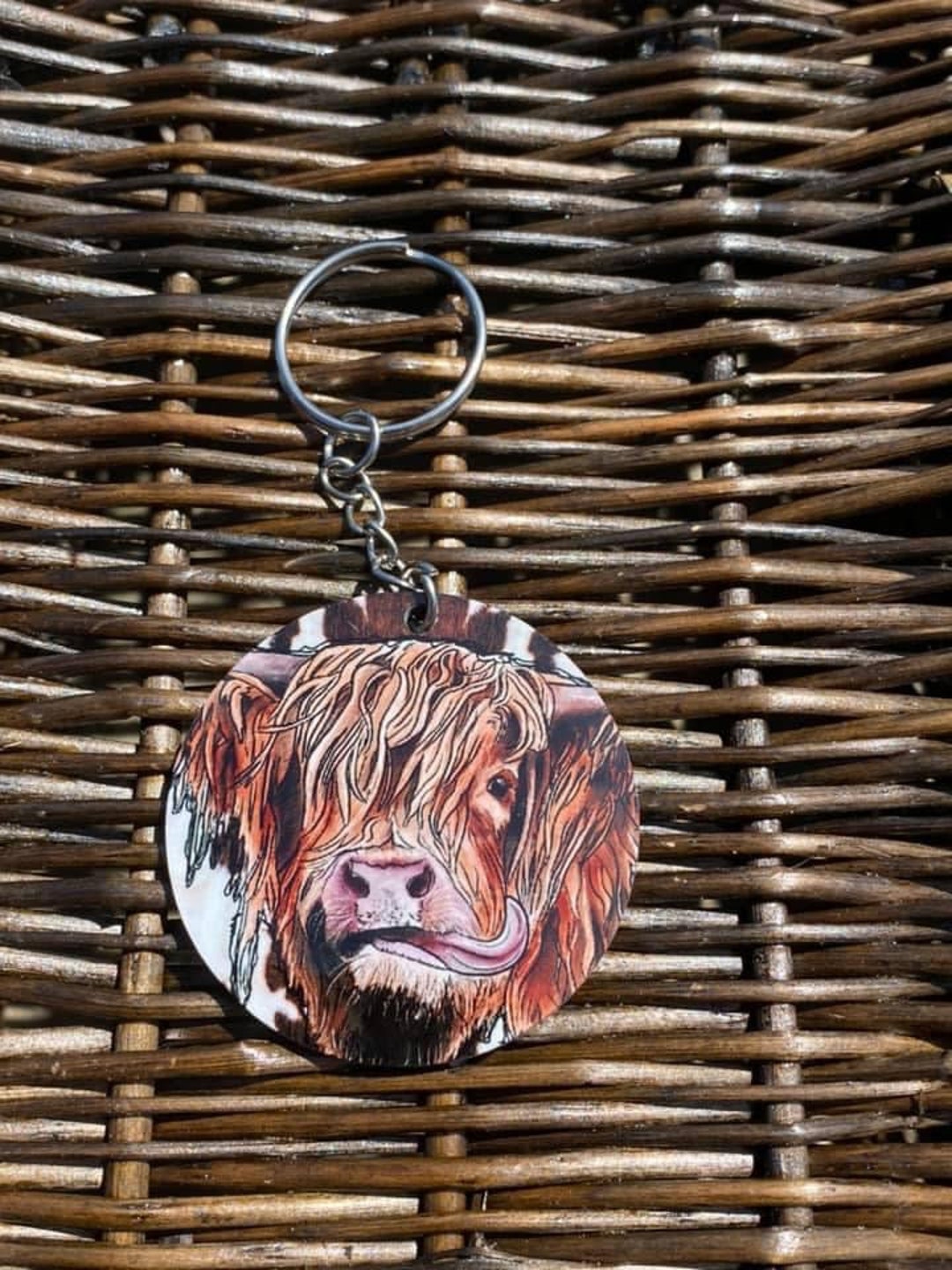 Highland Cow Keychain - Etsy