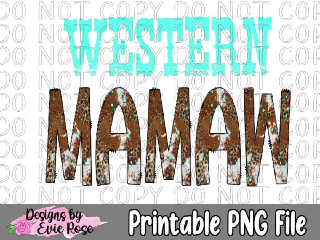 Western Mamaw PNG Digital Download - Etsy