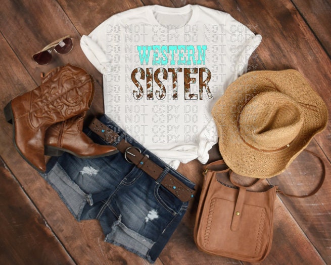 Western Sister PNG Digital Download - Etsy