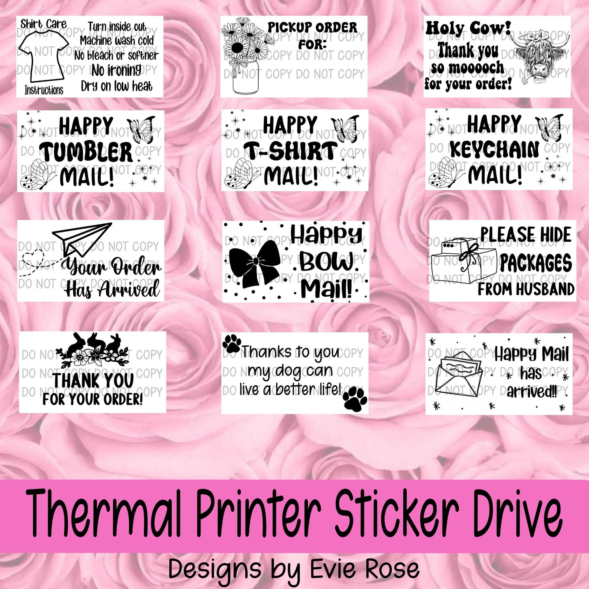 Thermal Sticker Drive - Dropbox - Lifetime Access - Etsy