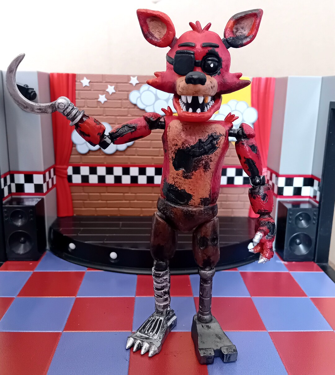 Five Nights at Freddys Fnaf Custom Broken Pirate Foxy Figure - Etsy