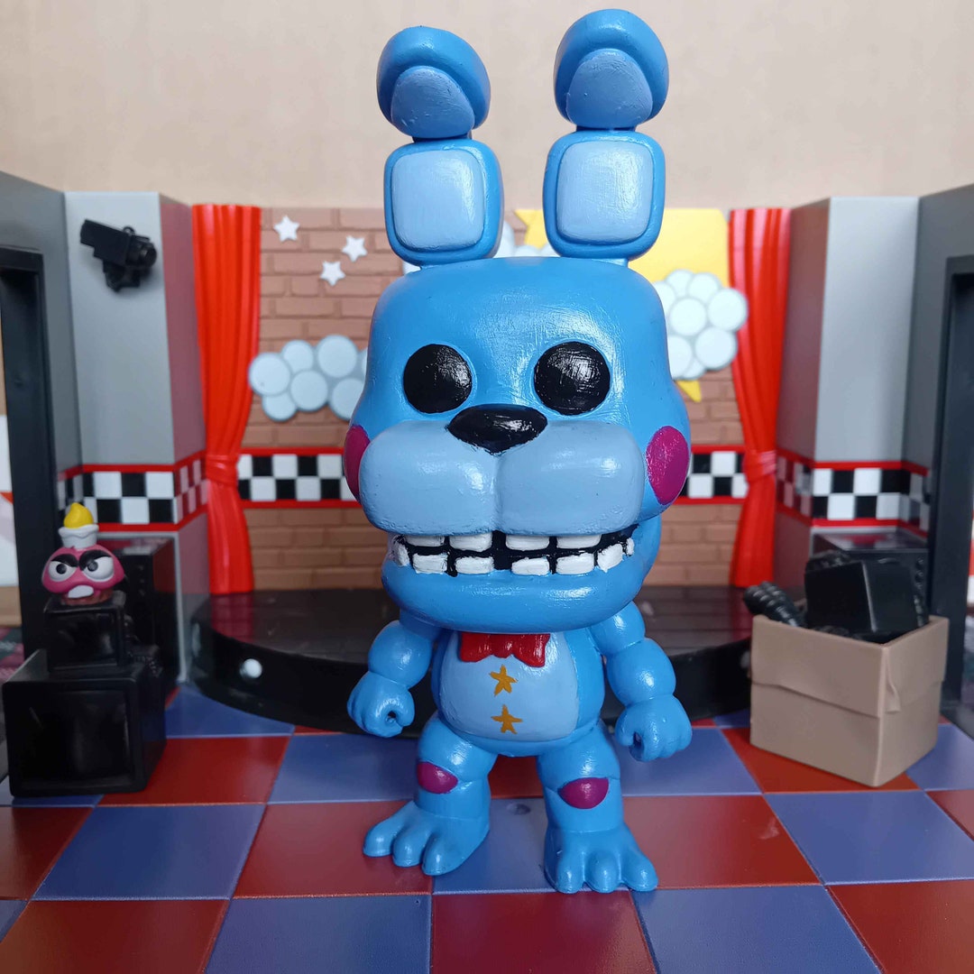 Five Nights at Freddys Fnaf Custom Rockstar Bonnie Pop Figure - Etsy