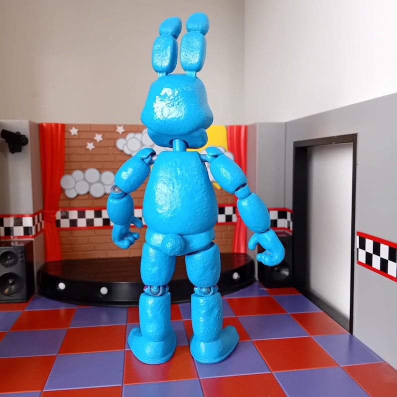 Five Nights at Freddys Fnaf Custom Rockstar Bonnie Pop Figure - Etsy