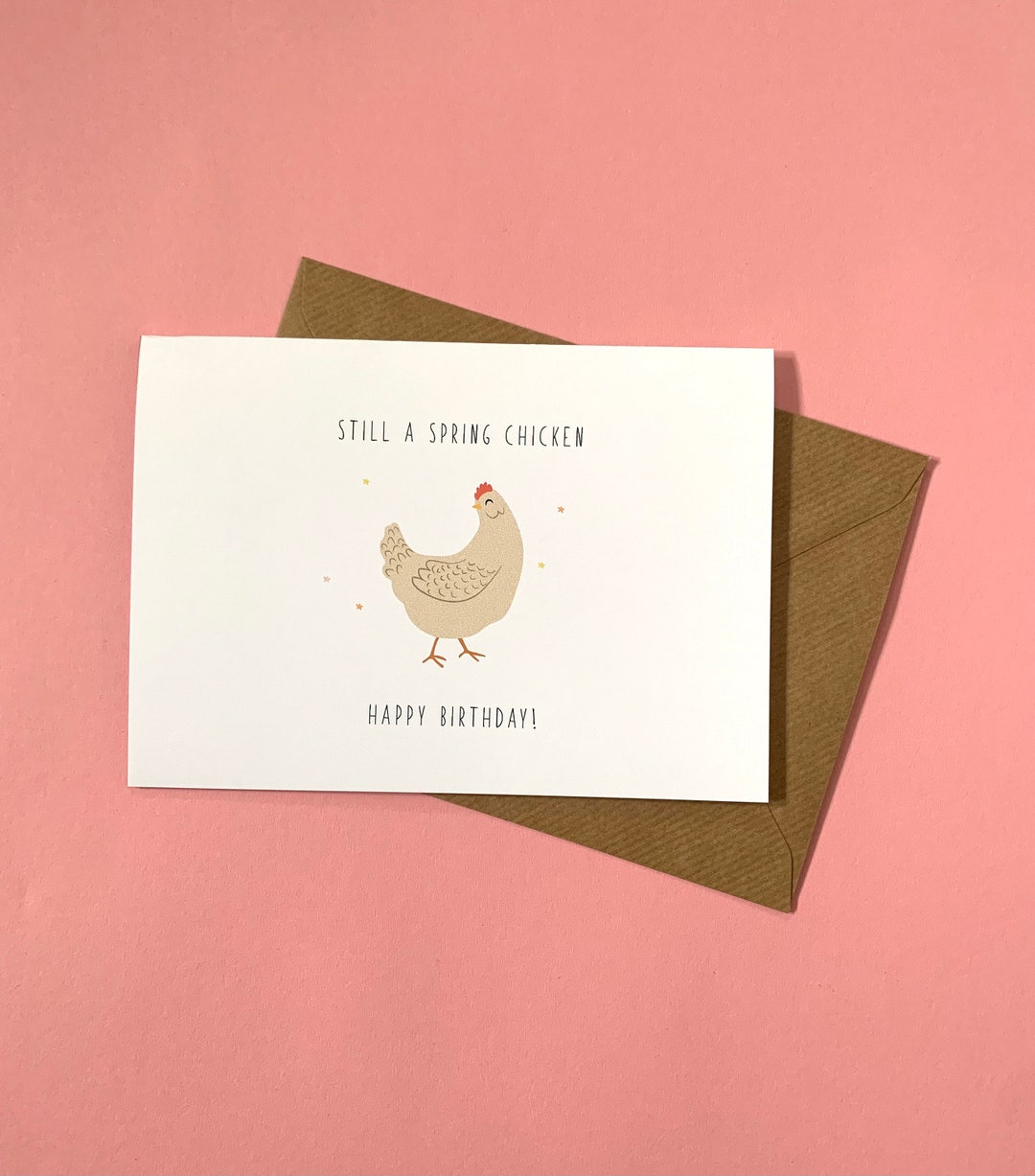 Still a Spring Chicken, Funny, Birthday Card, Happy Birthday, Chicken ...