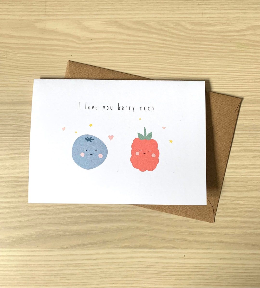 I Love You Berry Much Card, Cute Anniversary Card, Funny Card Boyfriend ...
