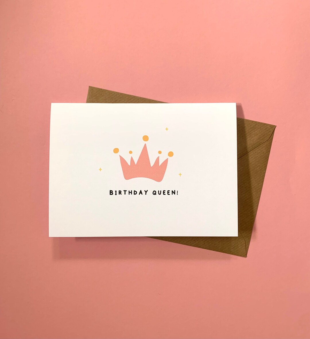Birthday Queen, Birthday, Happy Birthday, Queen, Pink, Birthday Card - Etsy