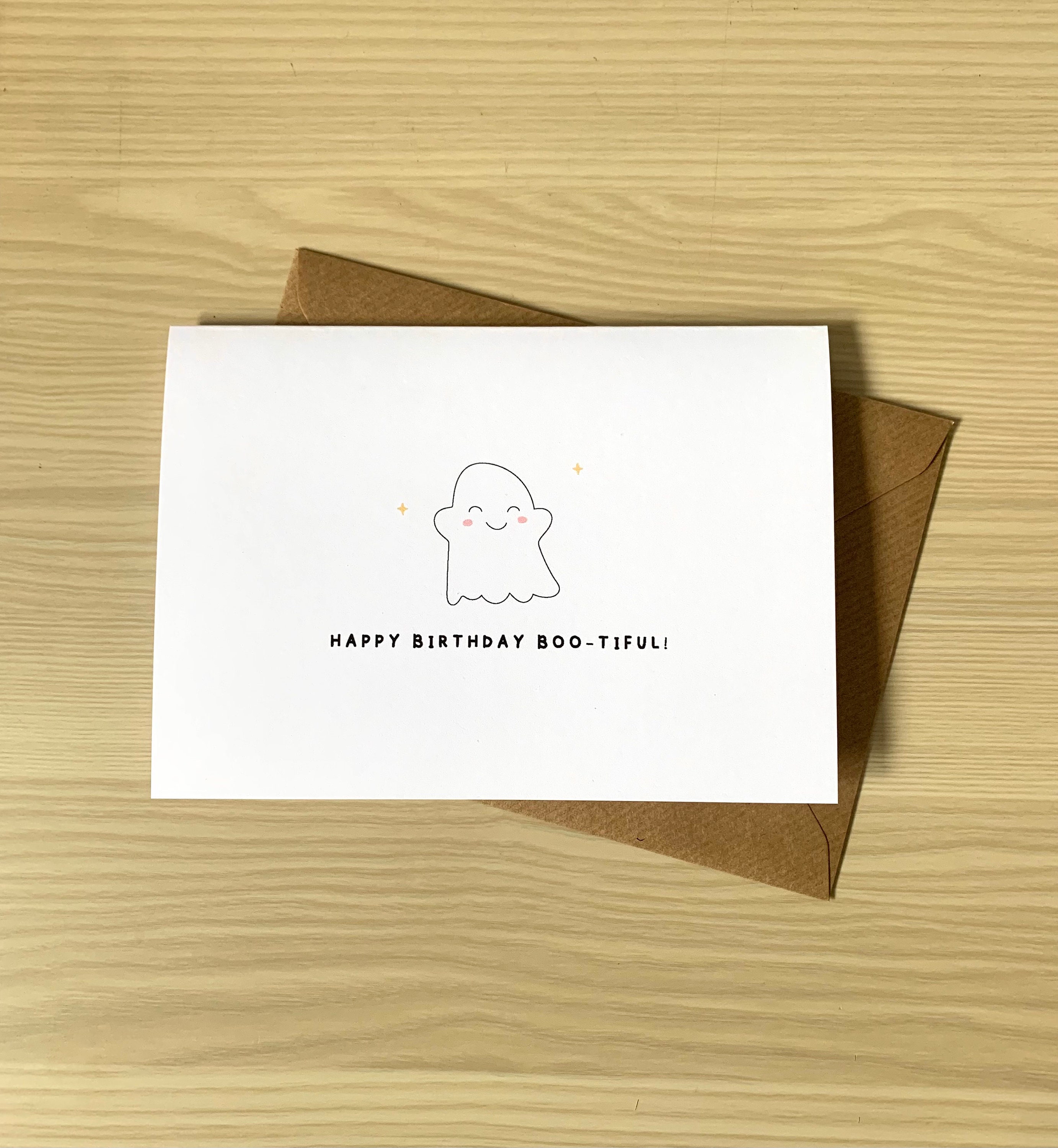 Ghost Birthday Card, Happy Birthday, Boo, Cute, Birthday Card ...