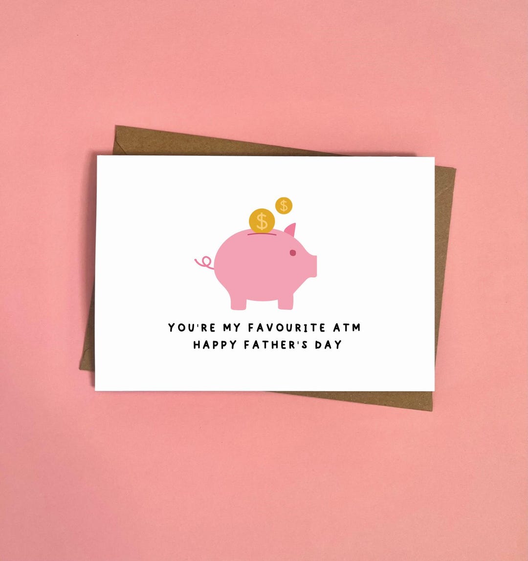Favourite ATM, Bank of Dad, Father's Day, Birthday Card, Cards, Father ...