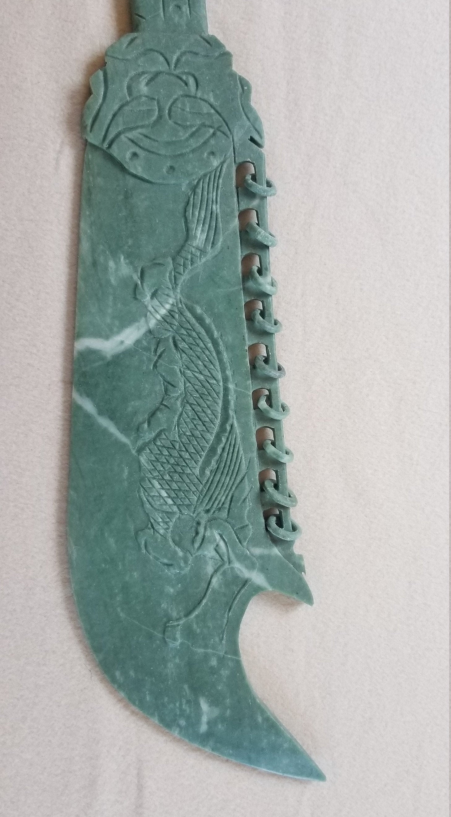 Ornate Jade Dragon Sword - Etsy