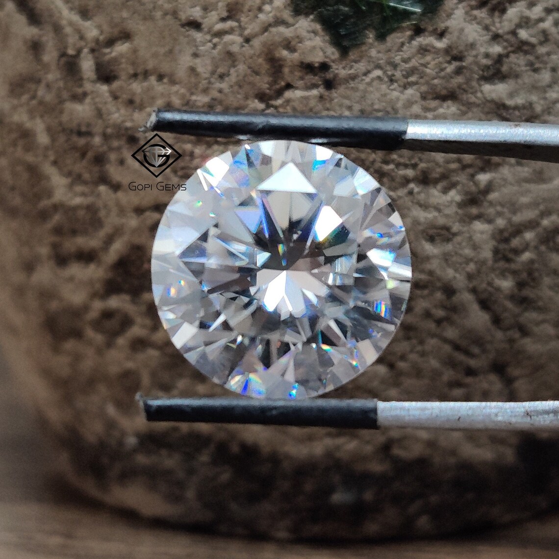 1.00 CT Colorless Loose Moissanite Stone VVS1 Clarity Round | Etsy