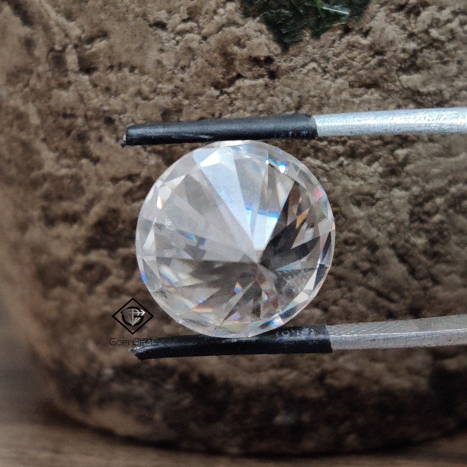1.00 CT Colorless Loose Moissanite Stone VVS1 Clarity Round | Etsy