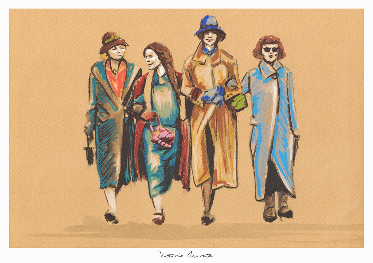 Peaky Blinders womans Ilustración original serie netflix by | Etsy