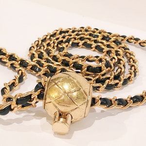 Gold-tone Chain Bag Strap With Leather for Chanel Replacement - Etsy