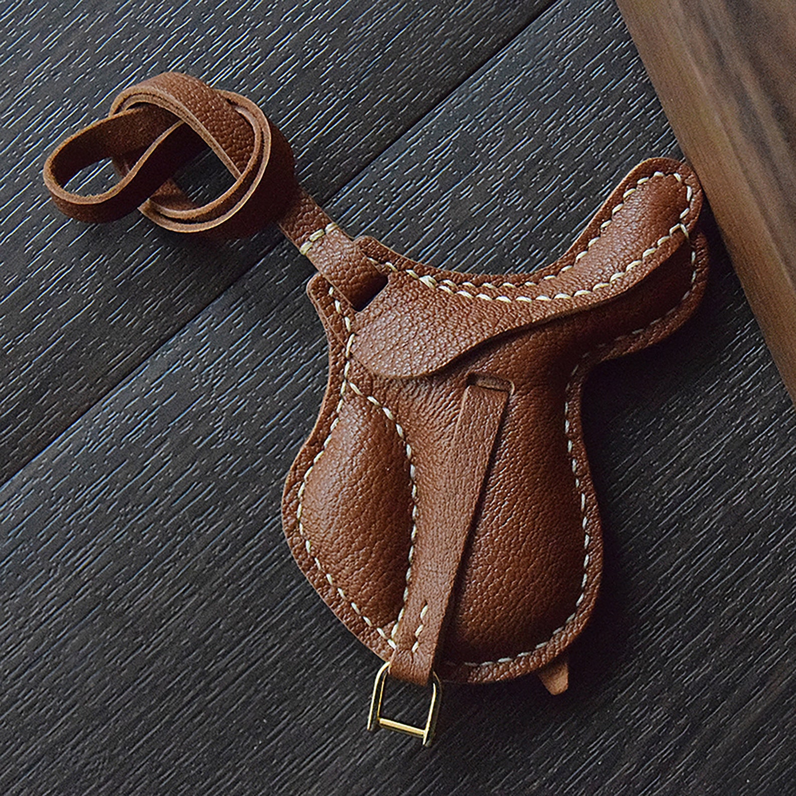 Leather Keychain / Saddle Keychain / Saddle Bag Pendant / Original ...
