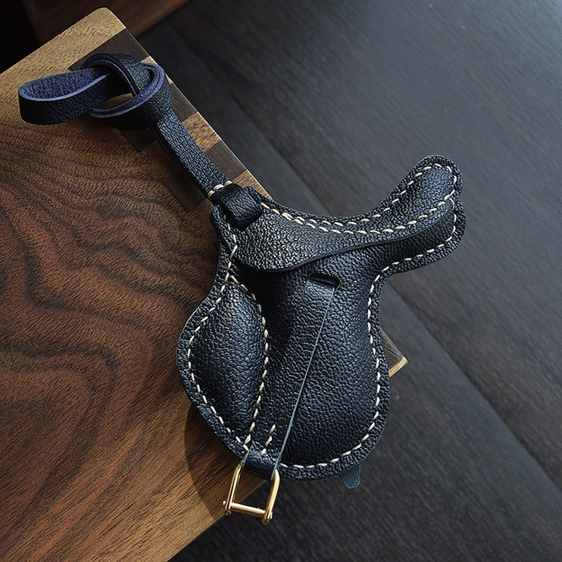 Leather Keychain / Saddle Keychain / Saddle Bag Pendant / Original Handmade Leather Keychain ...