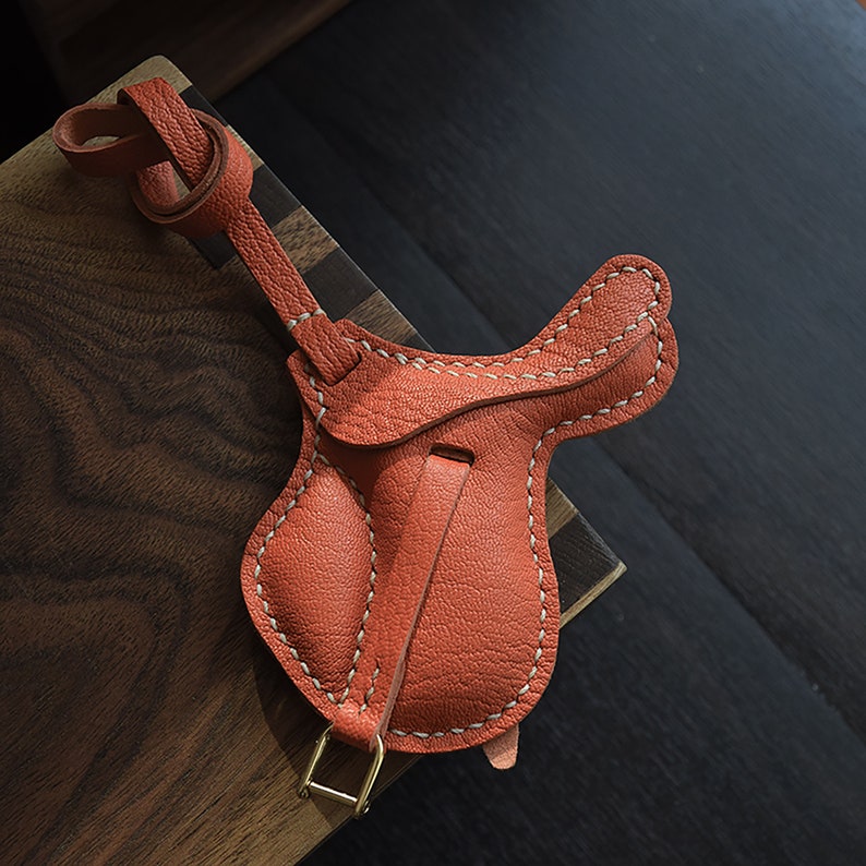 Leather Keychain / Saddle Keychain / Saddle Bag Pendant / Original ...