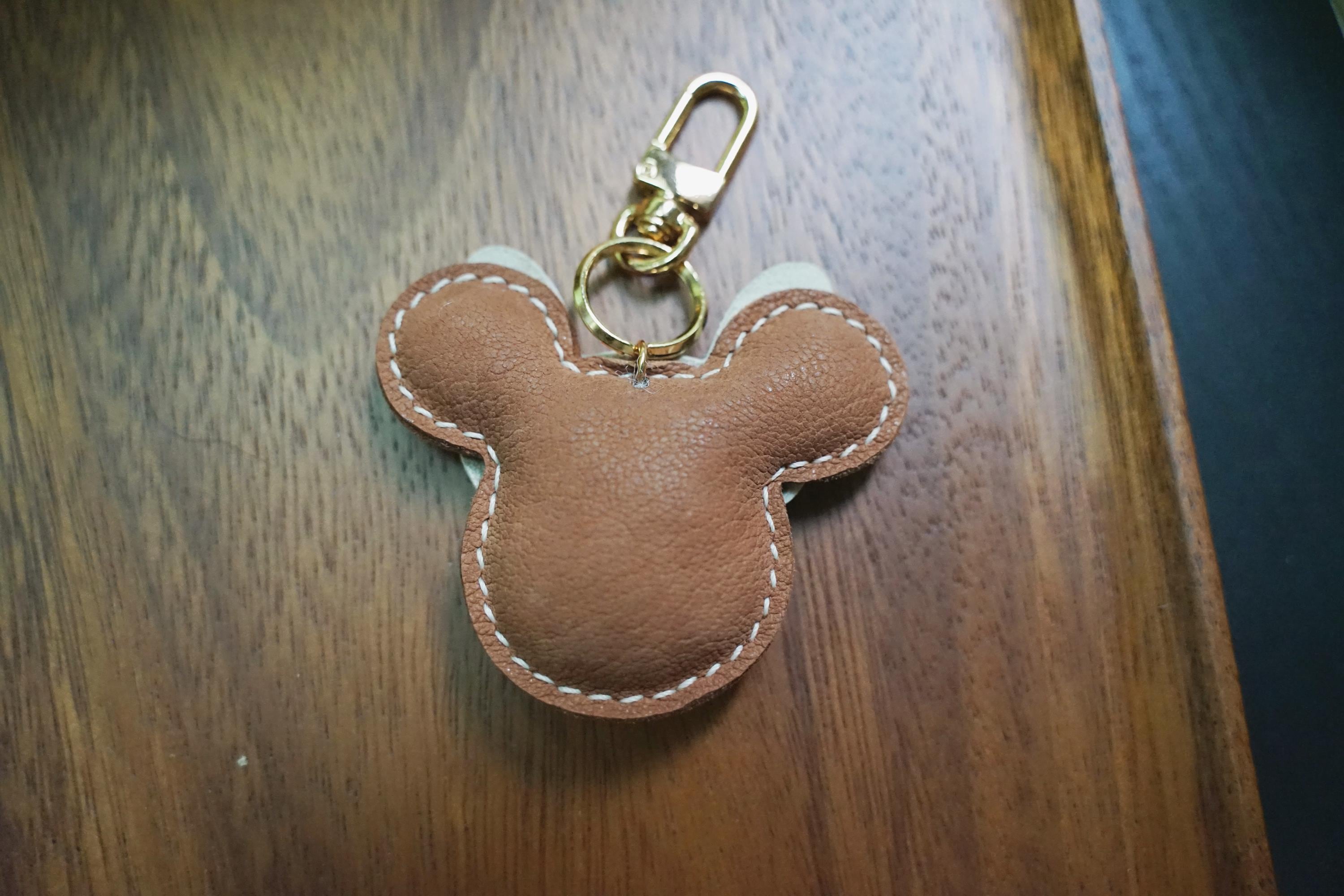 Leather Keychain / Mickey Mouse Keychain / Mickey Minnie Keychain ...