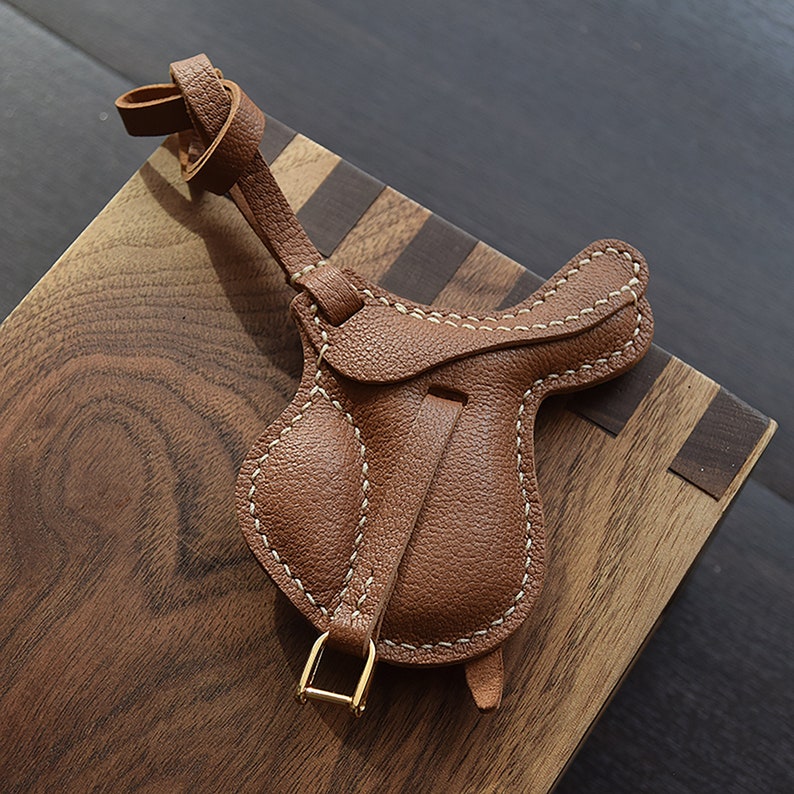 Leather Keychain / Saddle Keychain / Saddle Bag Pendant / Original ...