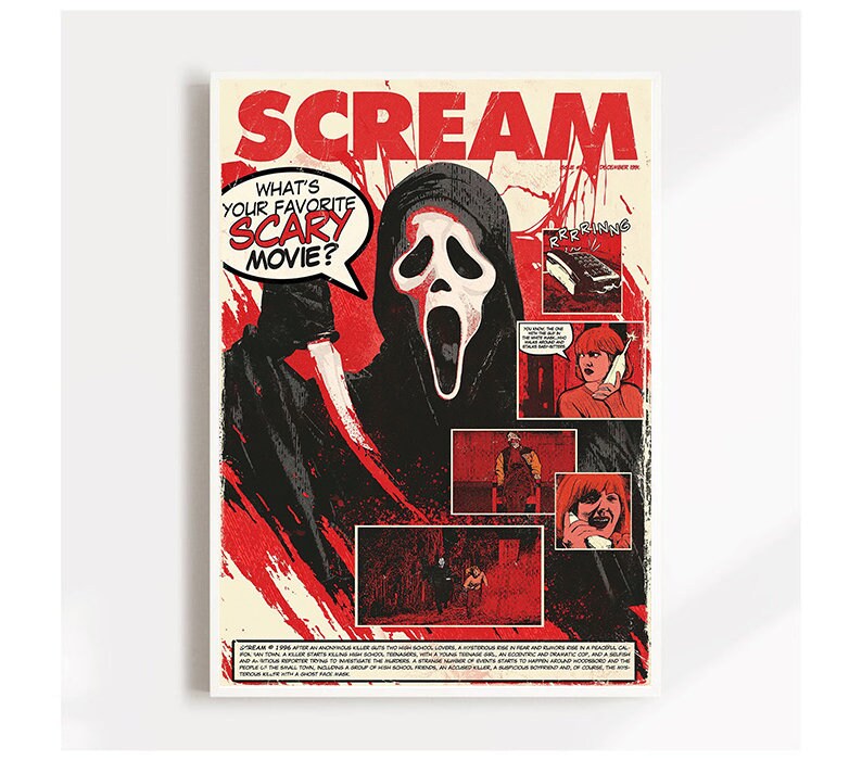 Prints Digital Prints Art & Collectibles Scary movie Cult horror Movies ...