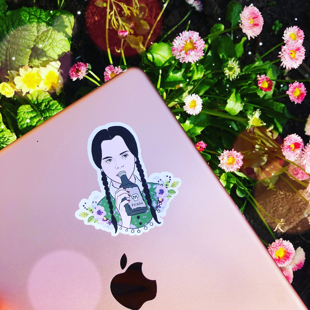 Wednesday Addams, Addams Family Inspired Sticker - Etsy