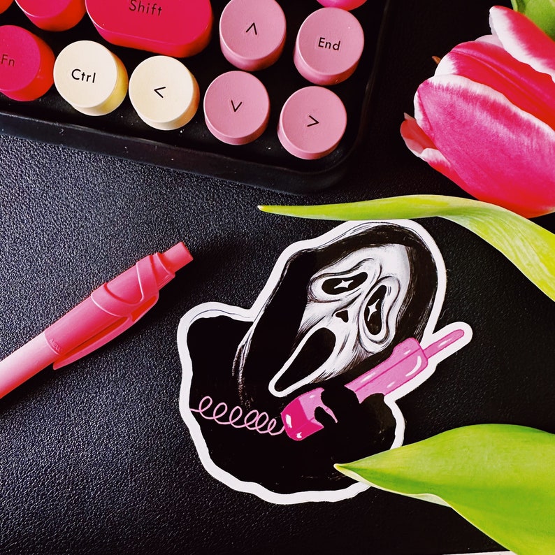 Scream Ghostface Horror Inspired Sticker - Etsy