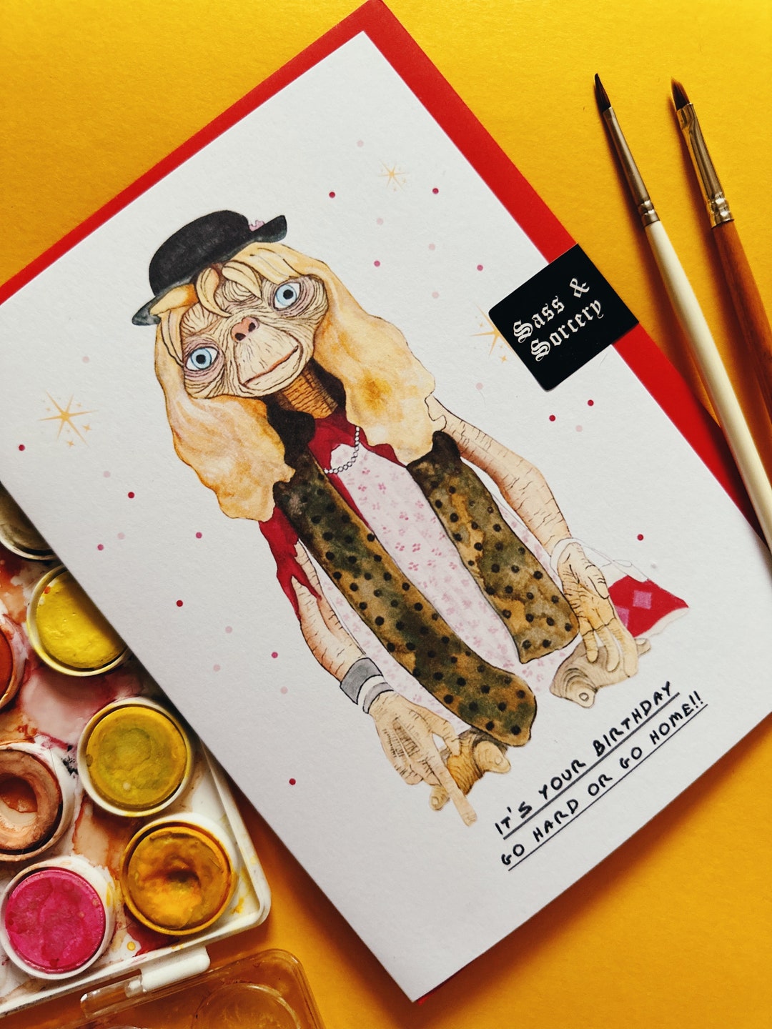 E.T Birthday Card 80s Movies Greeting Card Steven Spielberg - Etsy