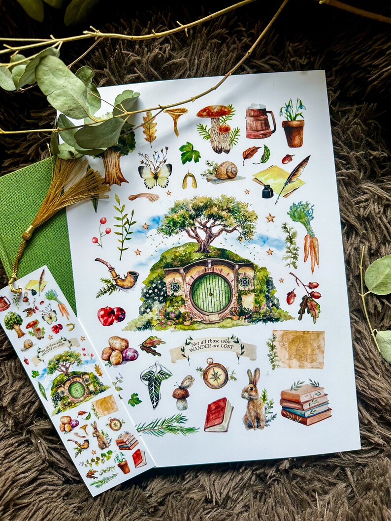 Hobbit, the Shire, Hobbit Life, Story Fine Art Print, Watercolour Print ...