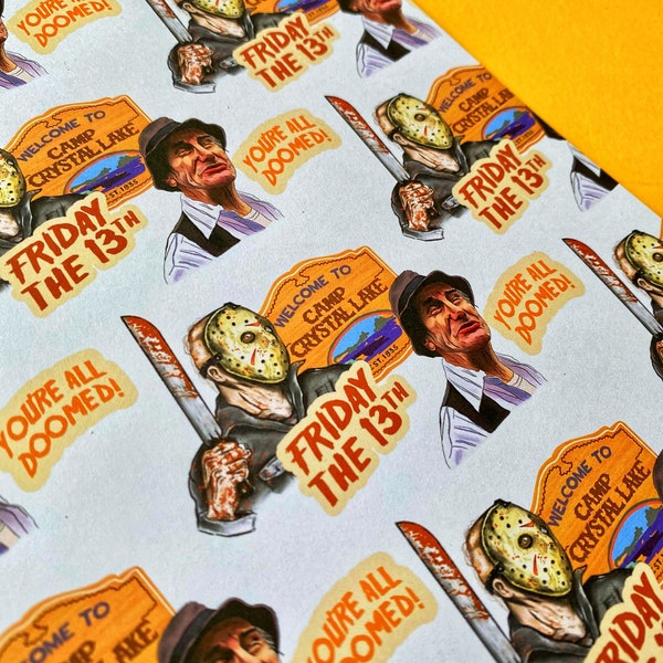 Horror Wrapping Paper - Etsy