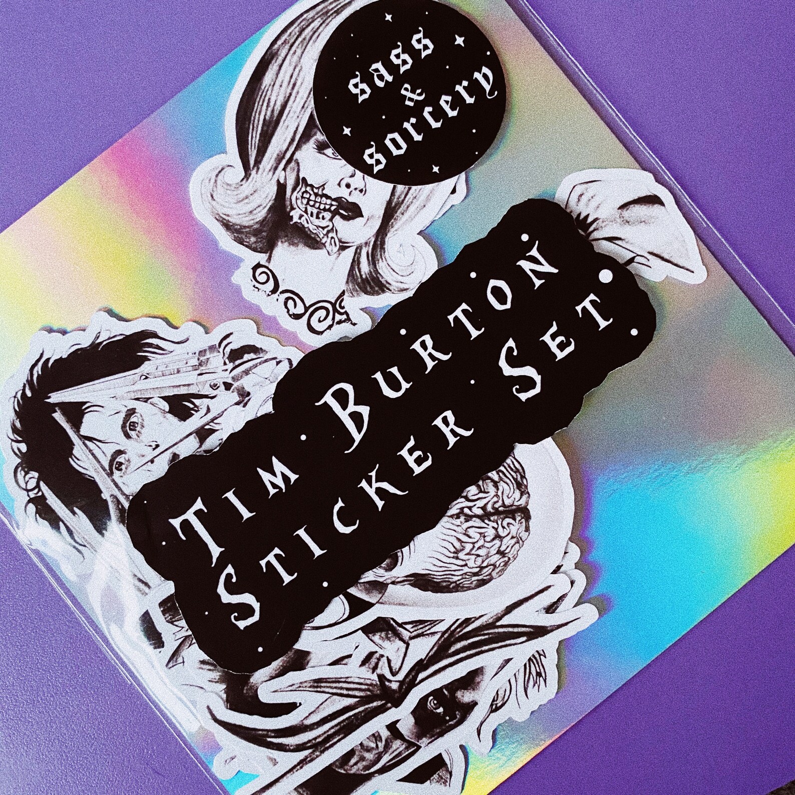 Tim Burton Inspired Sticker Set | Etsy