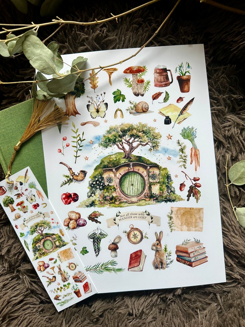 Hobbit, the Shire, Hobbit Life, Story Fine Art Print, Watercolour Print ...