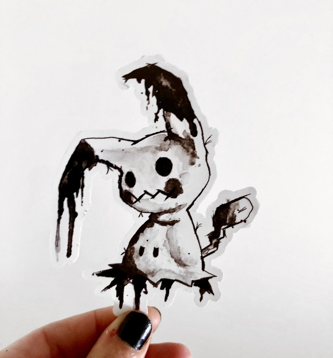 Creepy Mimikyu, Pokemon Inspired Sticker - Etsy