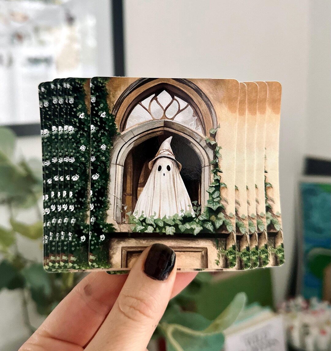 Watercolour Gothic Ghosty Sticker, Waterproof - Etsy