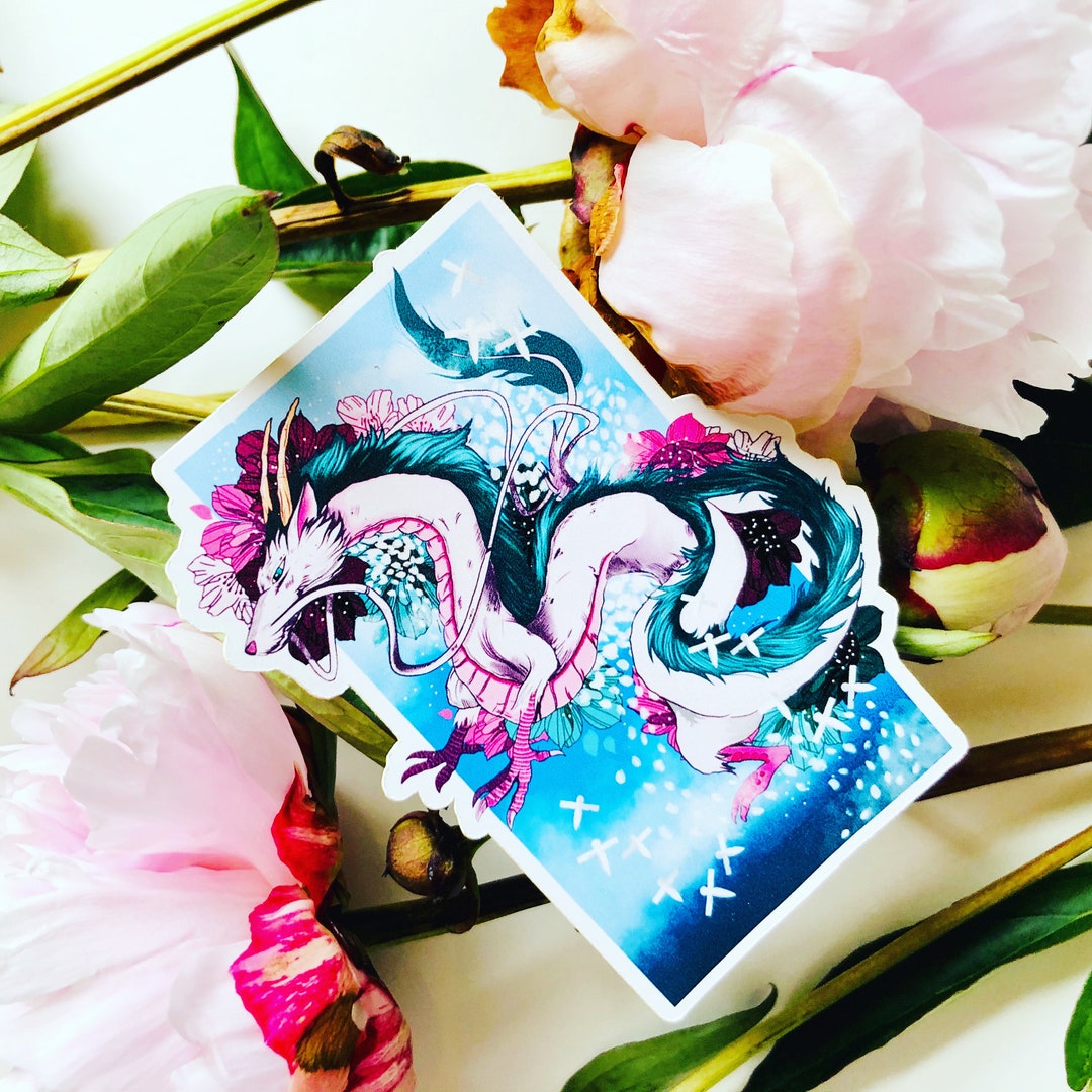 Japanese Dragon Inspired Sticker - Etsy