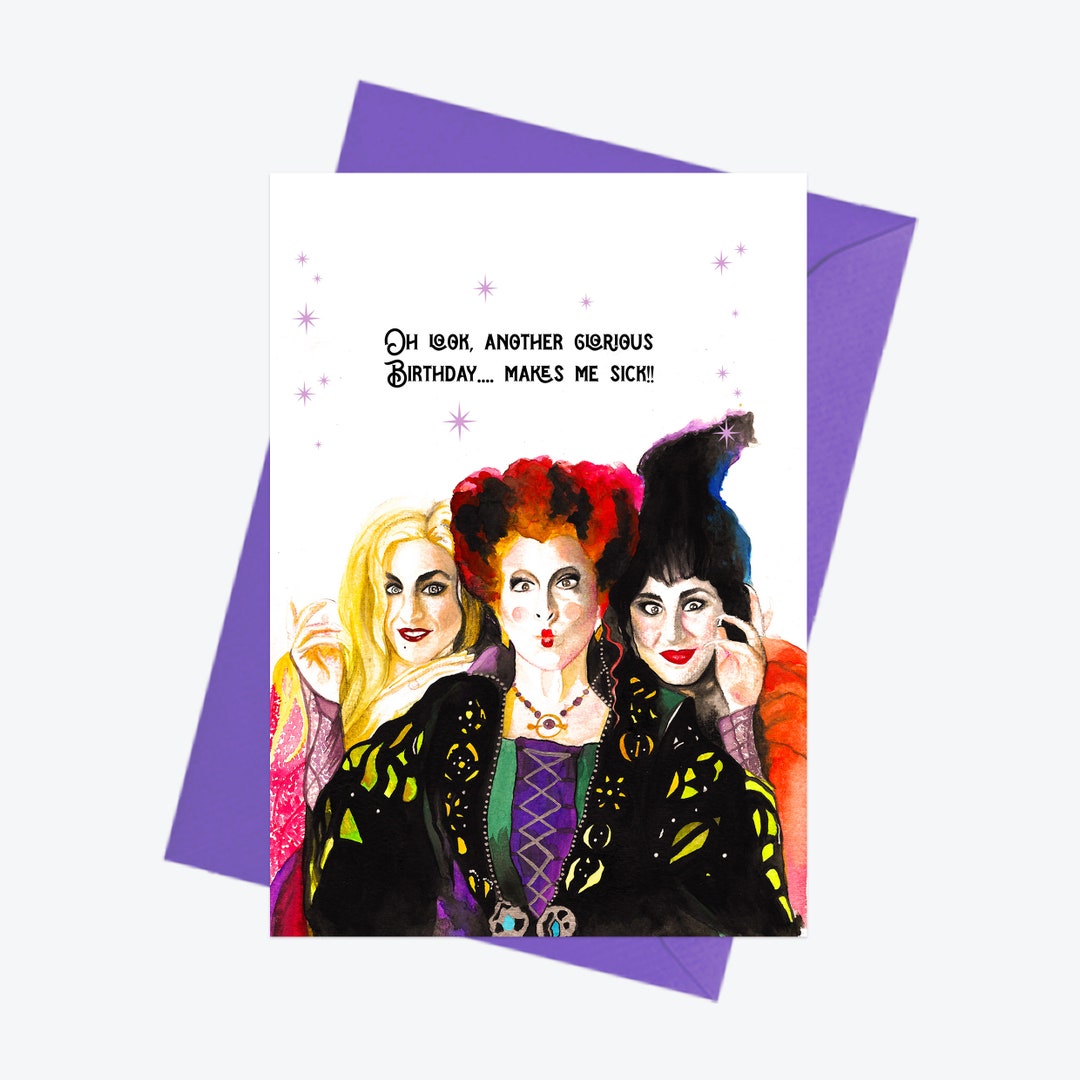 Hocus Pocus, Magical, Inspired Birthday Card - Etsy