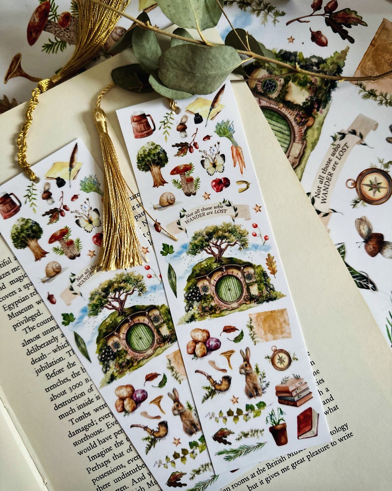 The Shire, Hobbit Watercolour, Illustrated Bookmark - Etsy