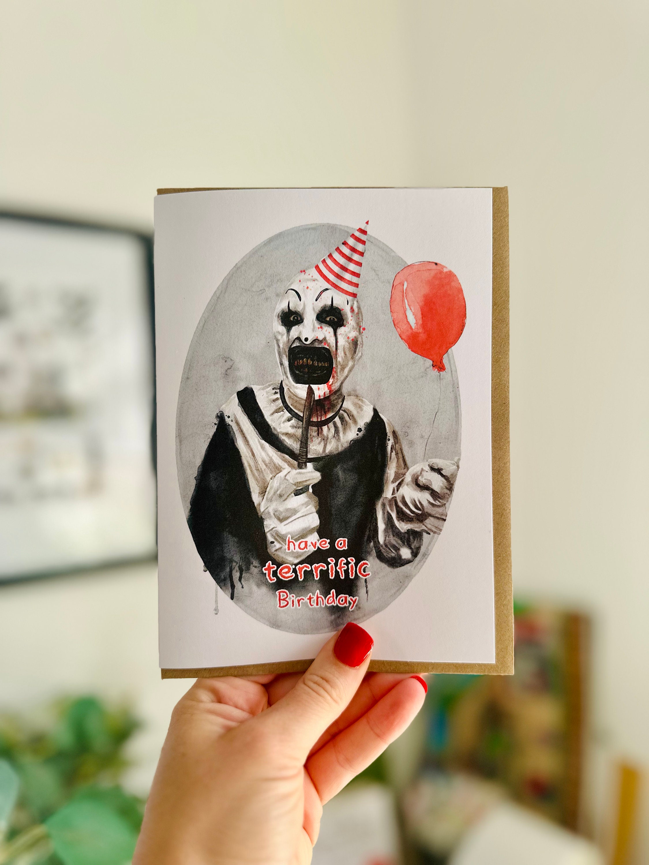 Have a Terrific Birthday, Terrifier, Birthday Card, Horror, Funny ...