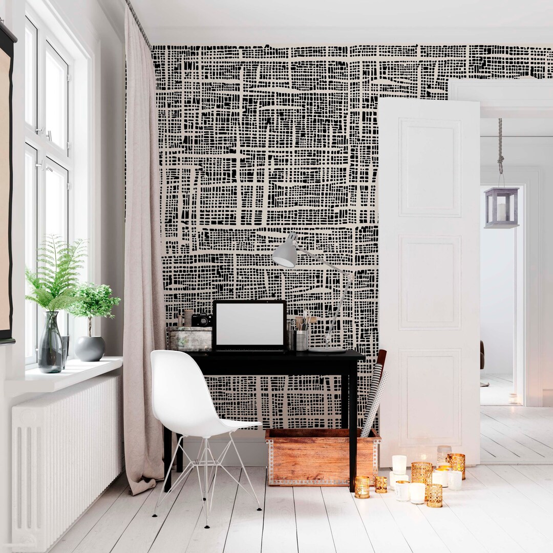 Textured Design Wallpaper, Woven Textile Texture, DIY Peel and Stick ...