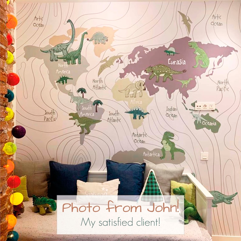 Dinosaur Wall Décor Dino Wall Décor Kids Room DIY Peel and - Etsy