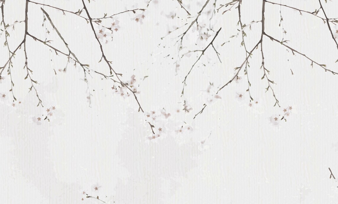 Tree Wallpaper Mural DIY Peel and Stick Removable Mural - Etsy