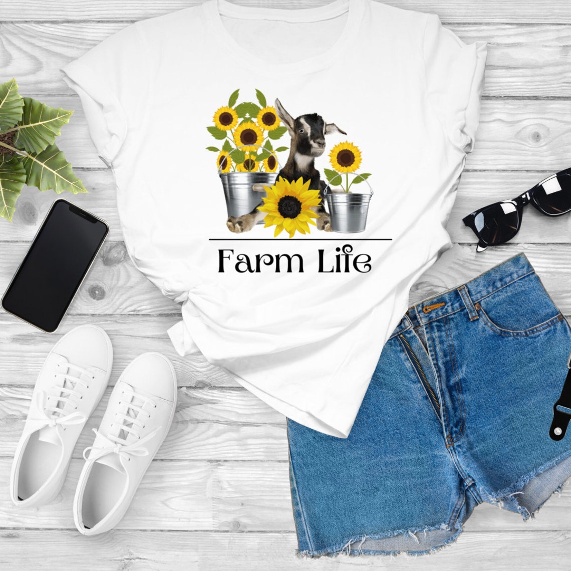 Goat Farm Life Png Sublimation File, Goat Sublimation, Farm Life ...