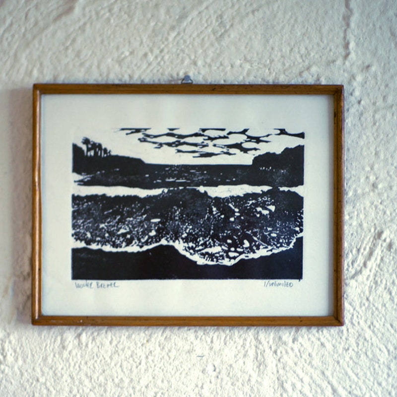 Linocut Print - Etsy UK